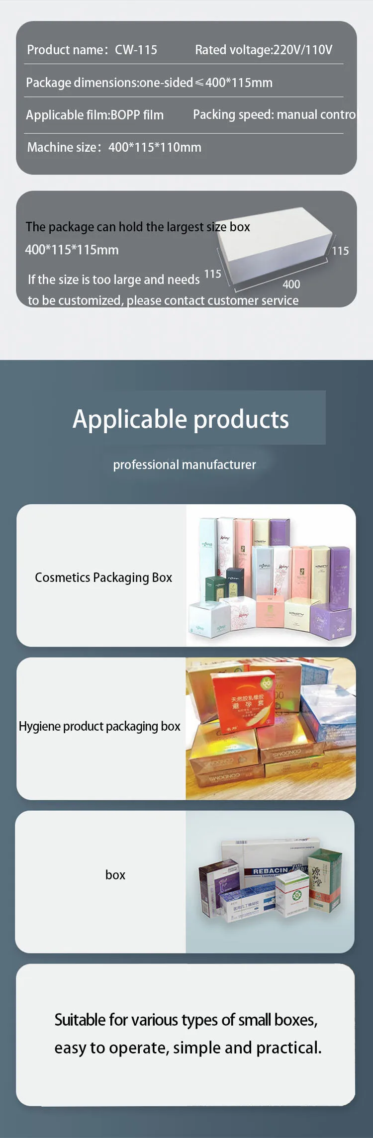 High Quality Semi Automatic Manual Bopp Thrink Film Sealing Machine For ...