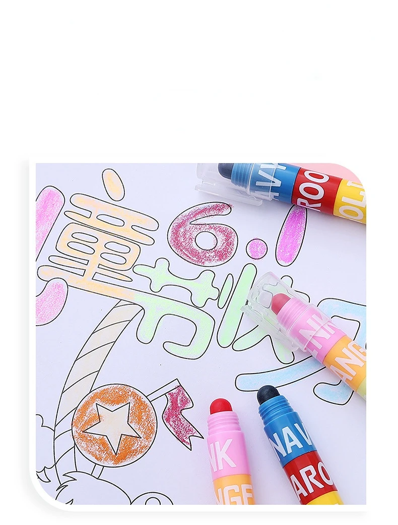 Spliceable Vintage Color Solid Highlighter Set - 6 Colors