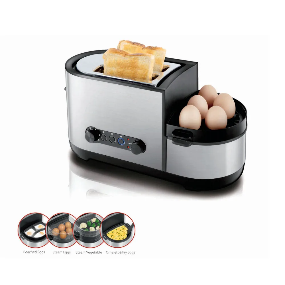 Retro Toaster Maker Egg Cooker Stainless 2 Slice Electric Sandwich ...
