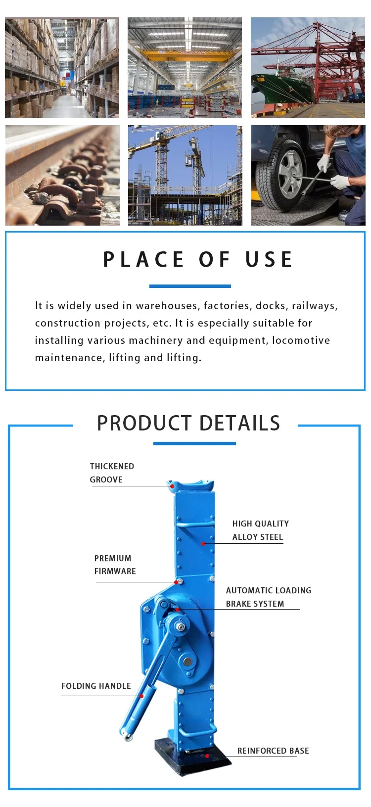 Mechanical Steel Jack - 5T Lifting Capacity & Customizable Support