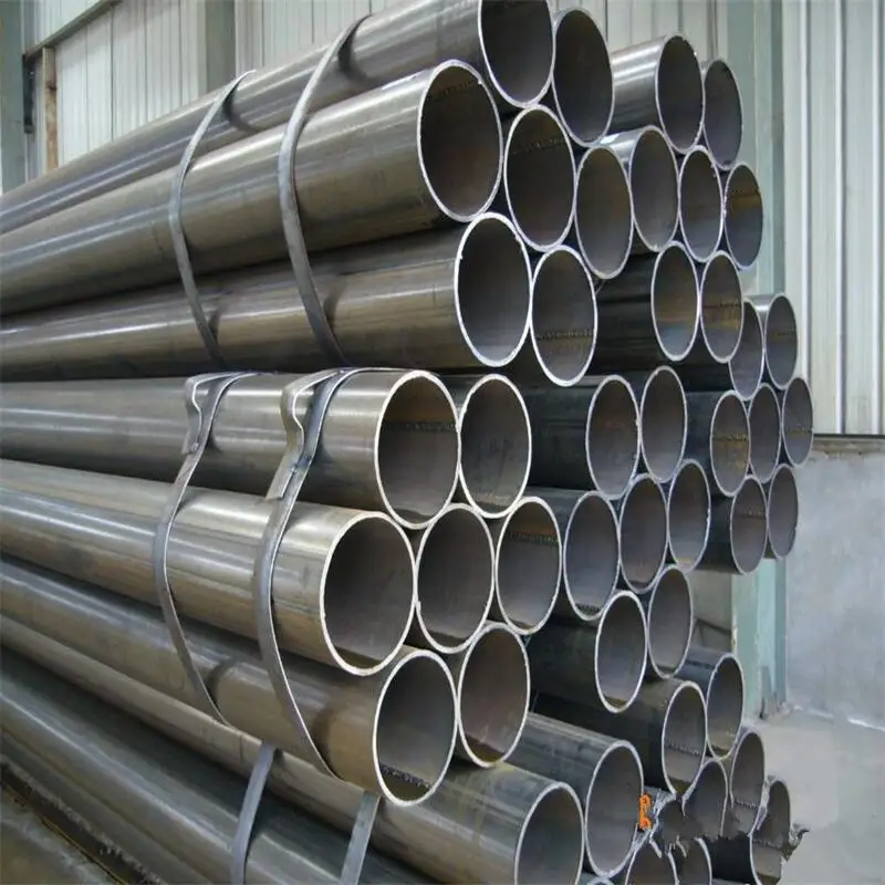 Ms Steel Erw Carbon Astm A53 Black Iron Pipe Welded Sch40 Steel Pipe ...