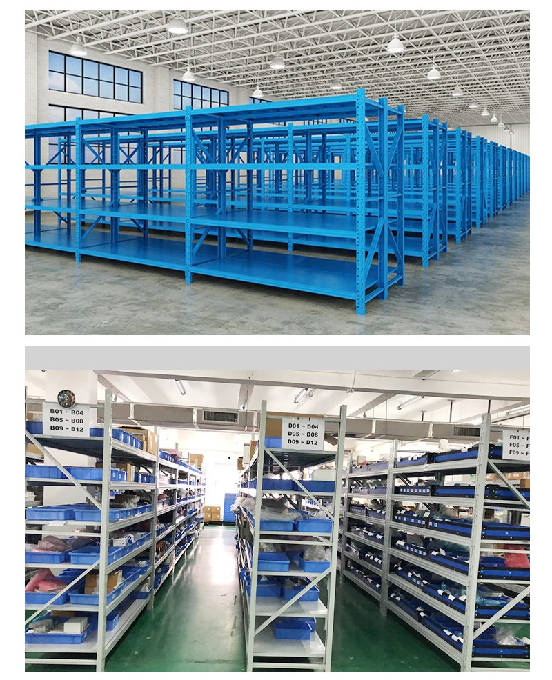 Factory Warehouse Shelve System Metal Light Duty Storage Rack Boltless ...