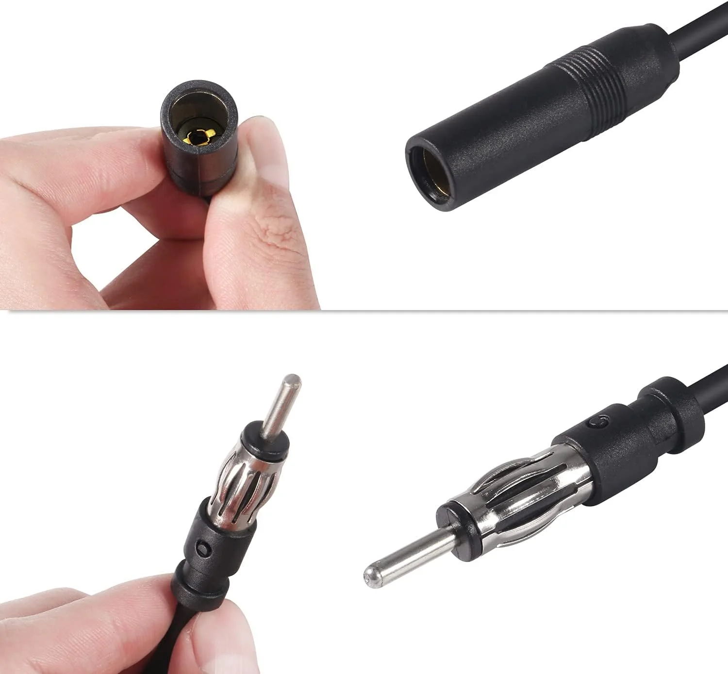 DIN 41585 Automobile Antenna Jack Connector kits Car Radio Aerial ...