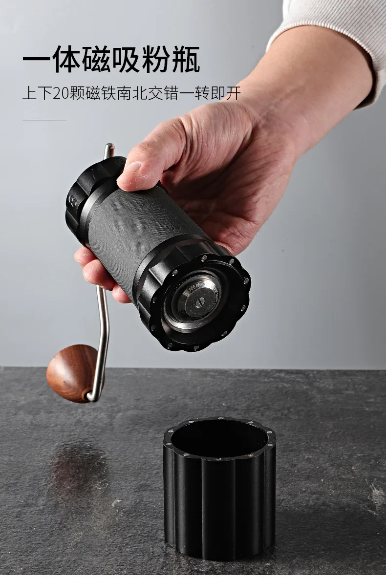 Hand Crank Stainless Steel Espresso Grinder - 30g Capacity