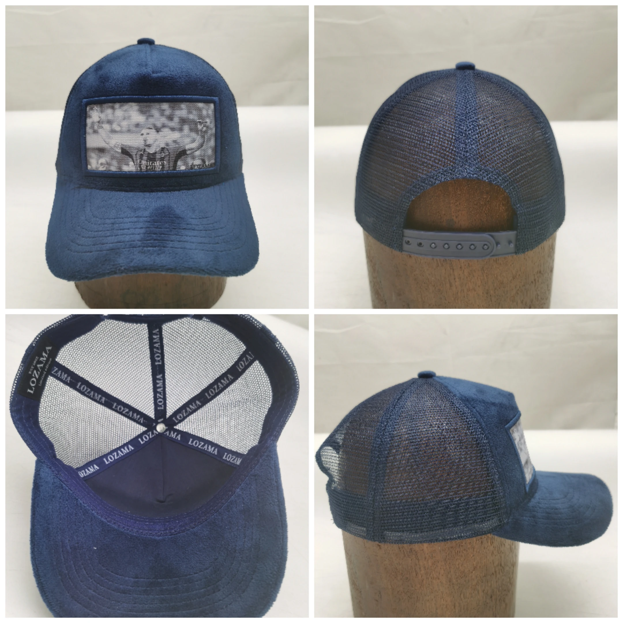 Wholesale Mesh Custom Velvet Trucker Cap - 5 Panels
