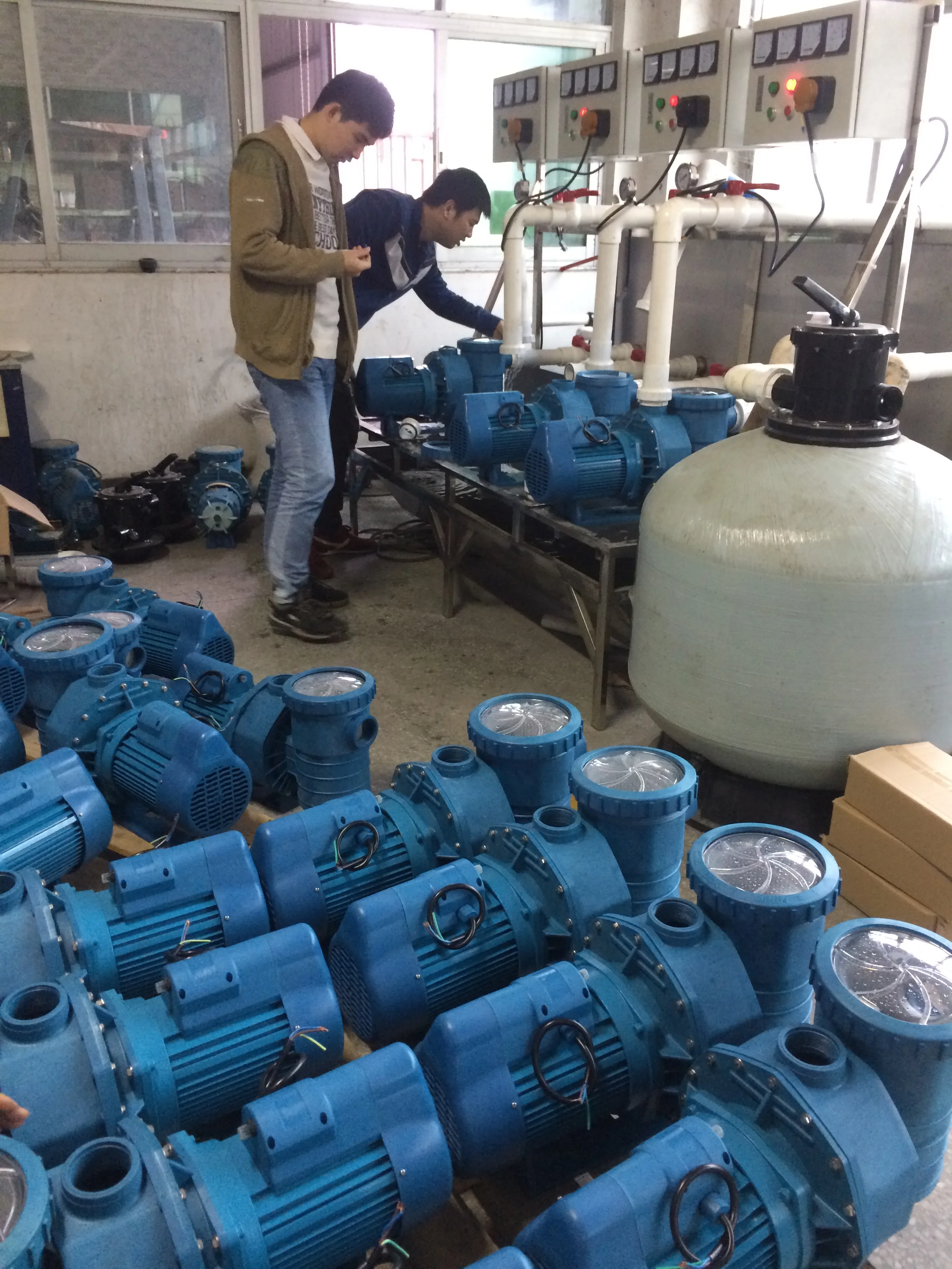 Commercial Inground Large Flange Swimming Pool Water Fiber Glass Sand ...