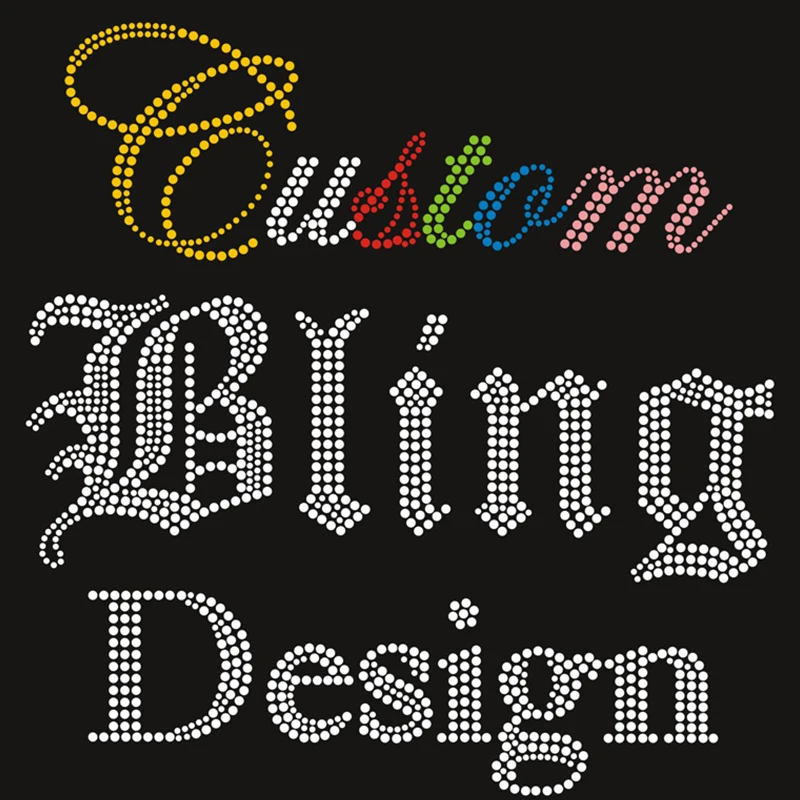 Custom Rhinestone Heat Transfers Notif Rhinestone Heat Transfer ...