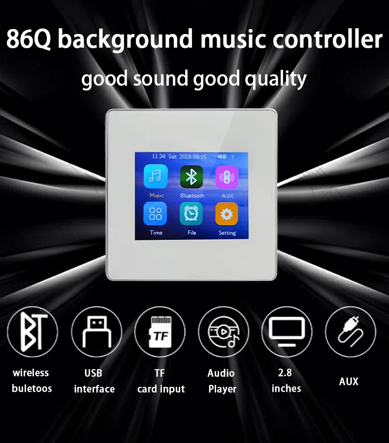 Home Theater Hifi Fidelity Amplifier Built-in Bluetooths 5.0 Module ...