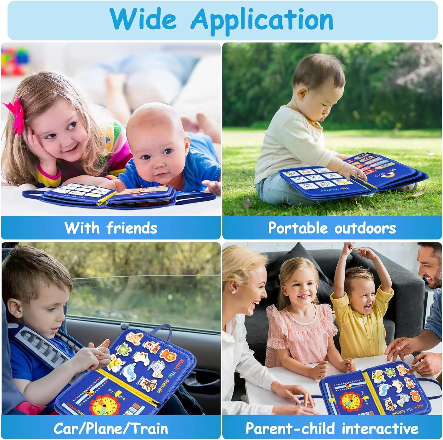 Preschool Education Busy Board Book - Montessori Toys