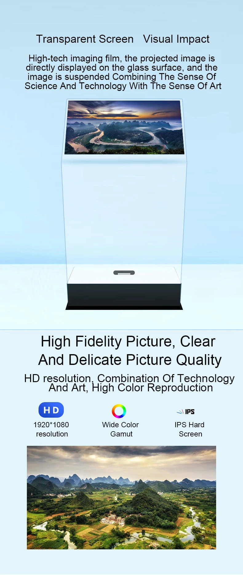 Floating Imaging Holographic Projection Screen Ethereal All-in-one ...