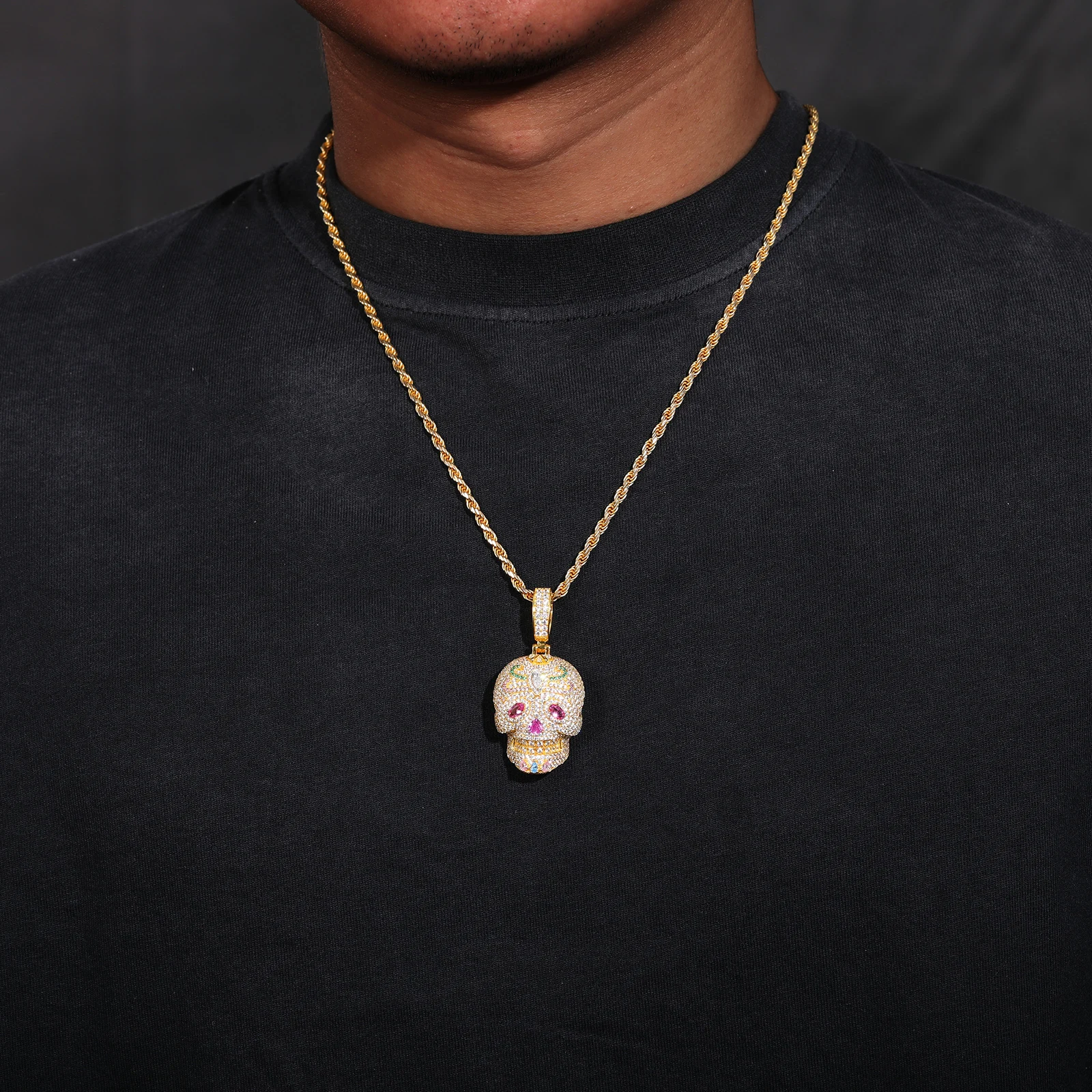 Fine Hip Hop Men's Jewelry Gold Plated 925 Sterling Silver VVS ...