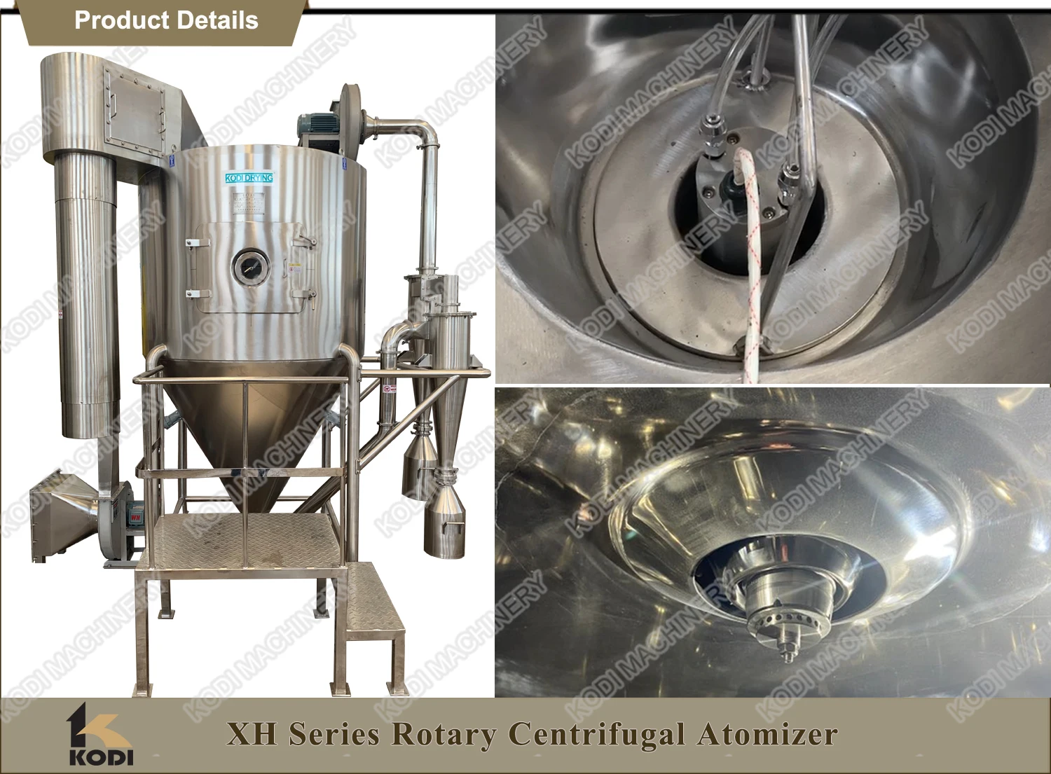 KODI XH Series Stainless Steel Spray Dryer Atomizer