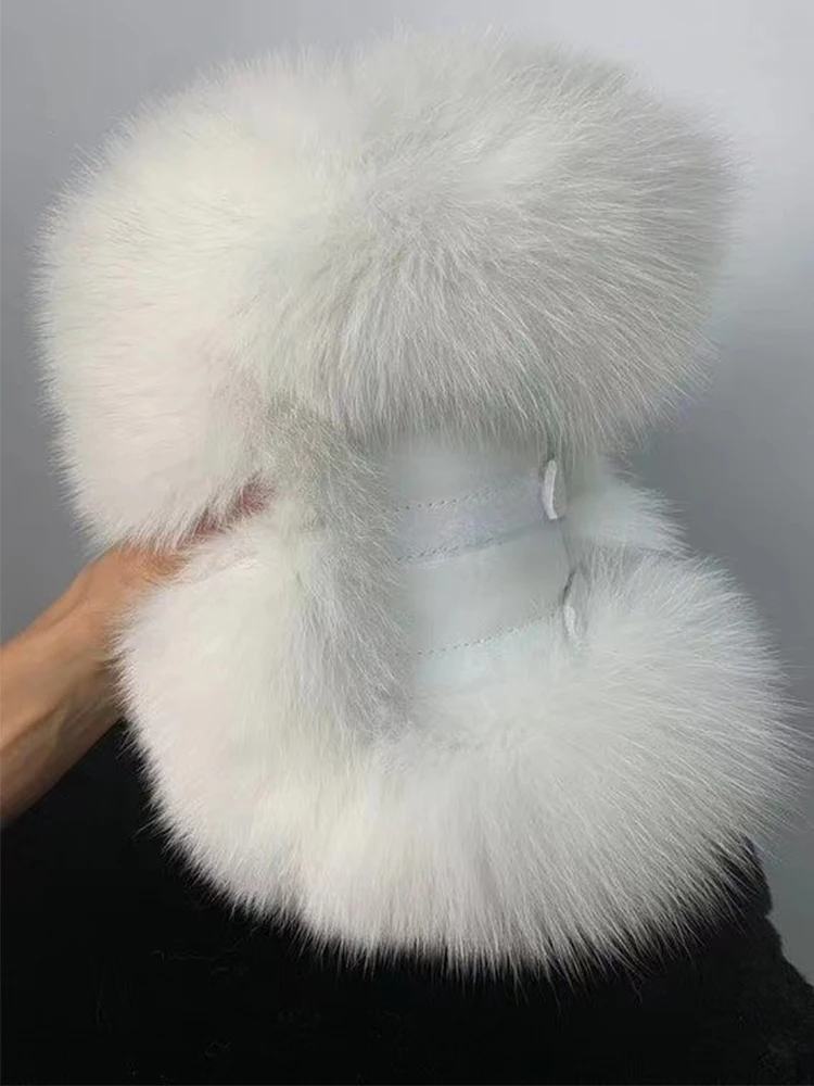 Real Natural Blue Fox Fur Masturbator Cup With Handle Adjustable For ...