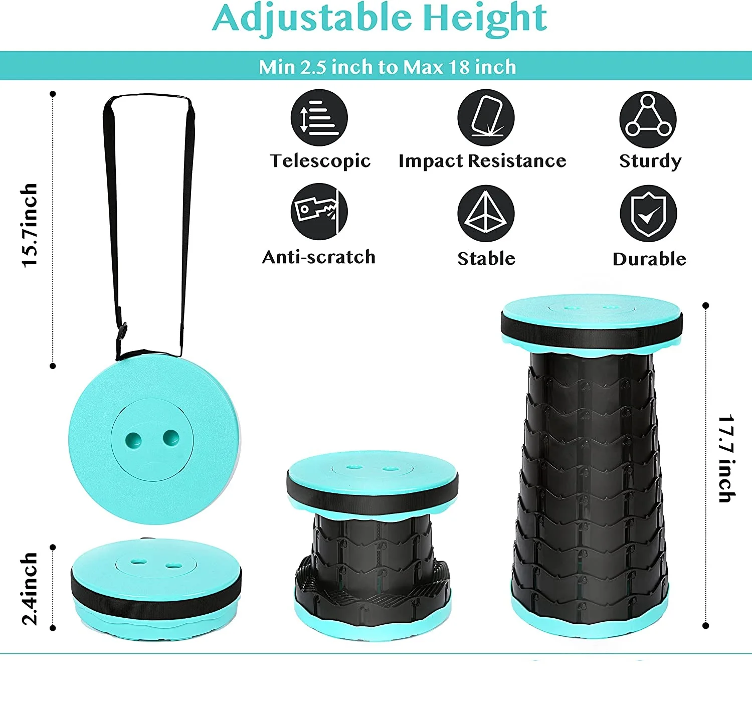 High Quality Retractable Stool Folding Stool Lightweight Sturdy With ...