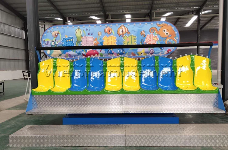 Kids Equipment Carnival Game Trailer Mounted Amusement Ride Crazy Wave ...