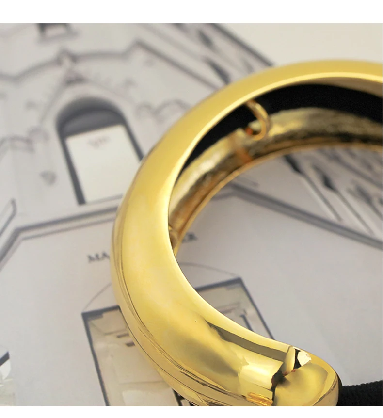 6cmx2cm Simple Rubber Band Metal Pony Cuffs Metal Hair Ties Hair ...