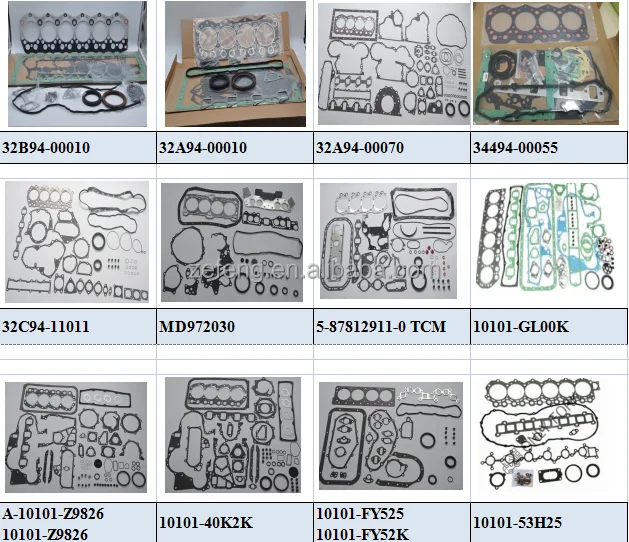 Forklift Parts 2Z Engine Overhaul Gasket Kit for Toyota