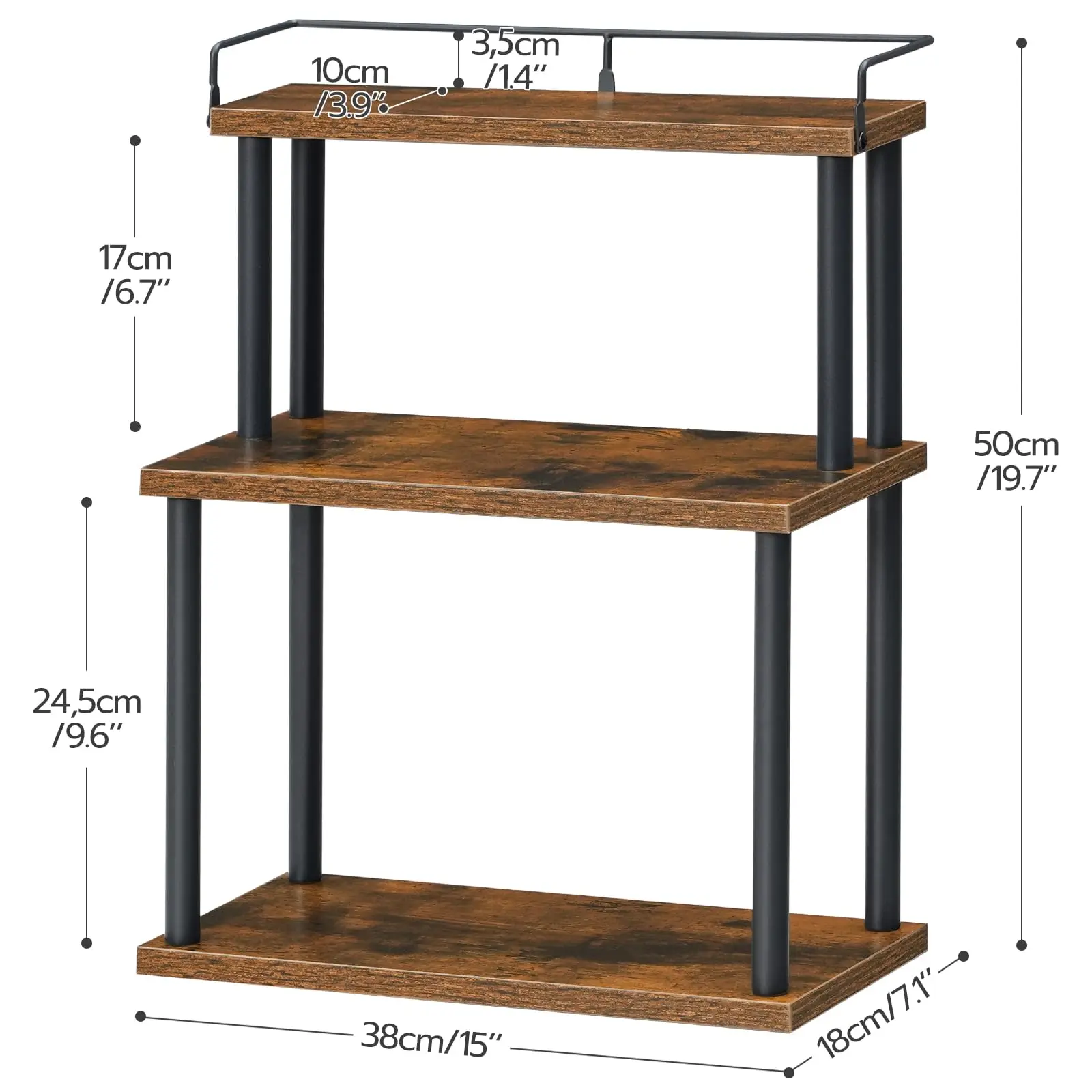 Spice Rack Organizer 3-tier Counter Shelf Desktop Storage Organizer For ...