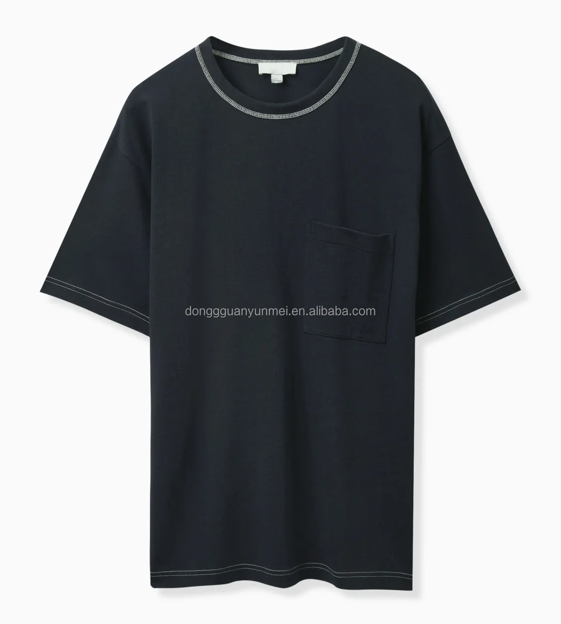 Boxy Fit Blank T-Shirt - 100% Organic Pima Cotton Tee