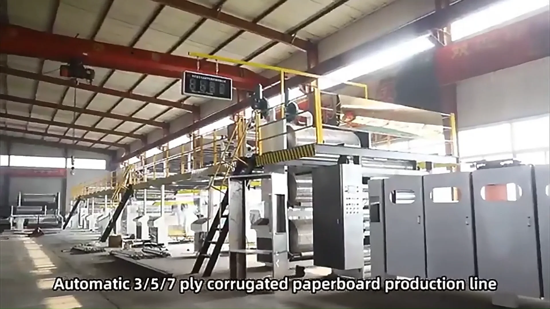 3/5/7 Layer Cardboard Corrugated Production Line Making Machine ...