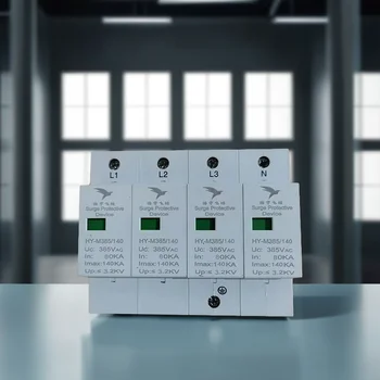 140ka T2 Type Three-phase Power Surge Protector Lightning Arrester Spd - Buy T2 Type Surge ...