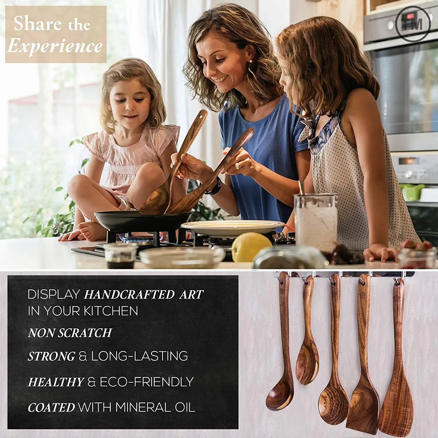Luxury Wooden Cooking Utensils - Sustainable & Durable