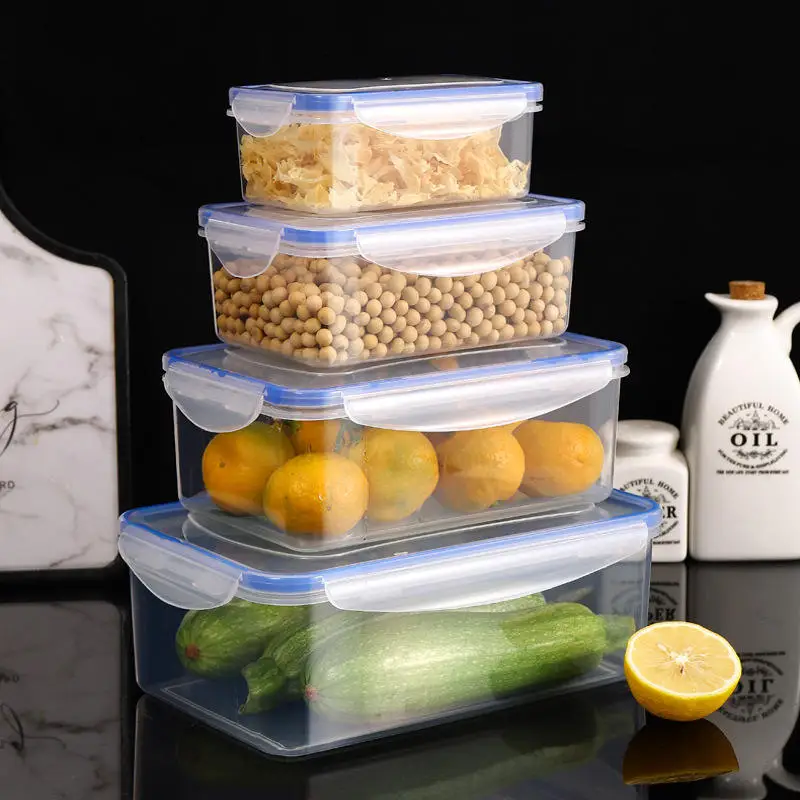 Freezer Safe Clear Plastic Stackable Pull Out Fridge Drawer Box Storage ...