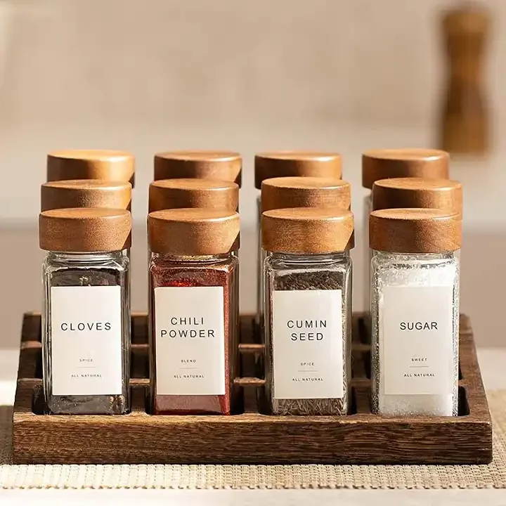 Customized Glass Seasoning Jars - Herb & Spice Tools
