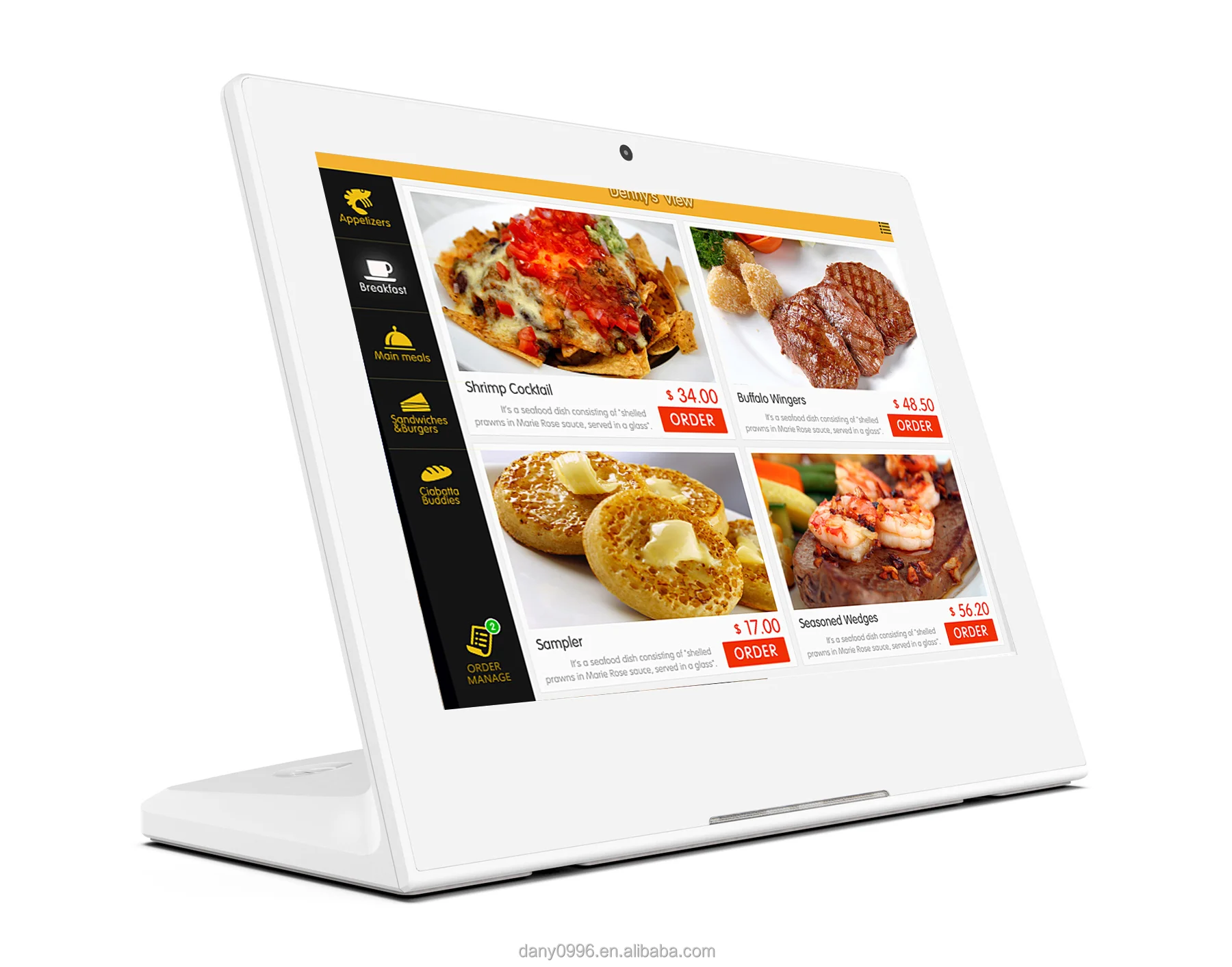 10.1" Industrial Pos Systems Panel Android 8.1 Tablet Pc Thermal ...