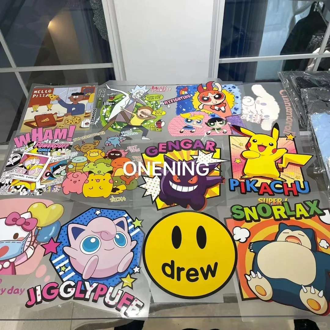 Clothing Dtf Logo Stickers Heat Transfer Vinyl Ready To Be Designed By ...