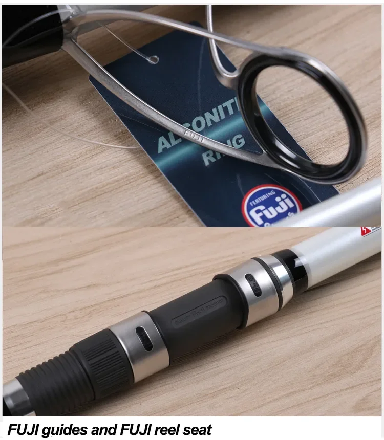 Fuji Guide Ring 4.2m/4.5m 3 Sections Carbon Fiber Casting Fishing Rod ...