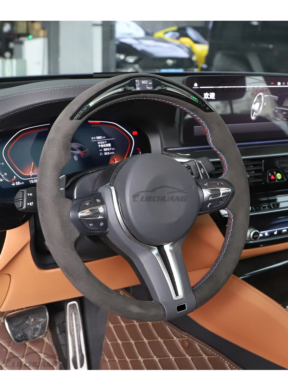 Carbon Led Steering Wheel For Bmw X1 X3 X4 X5 X6 M2 M3 M4 M5 M6 X5m X6m ...