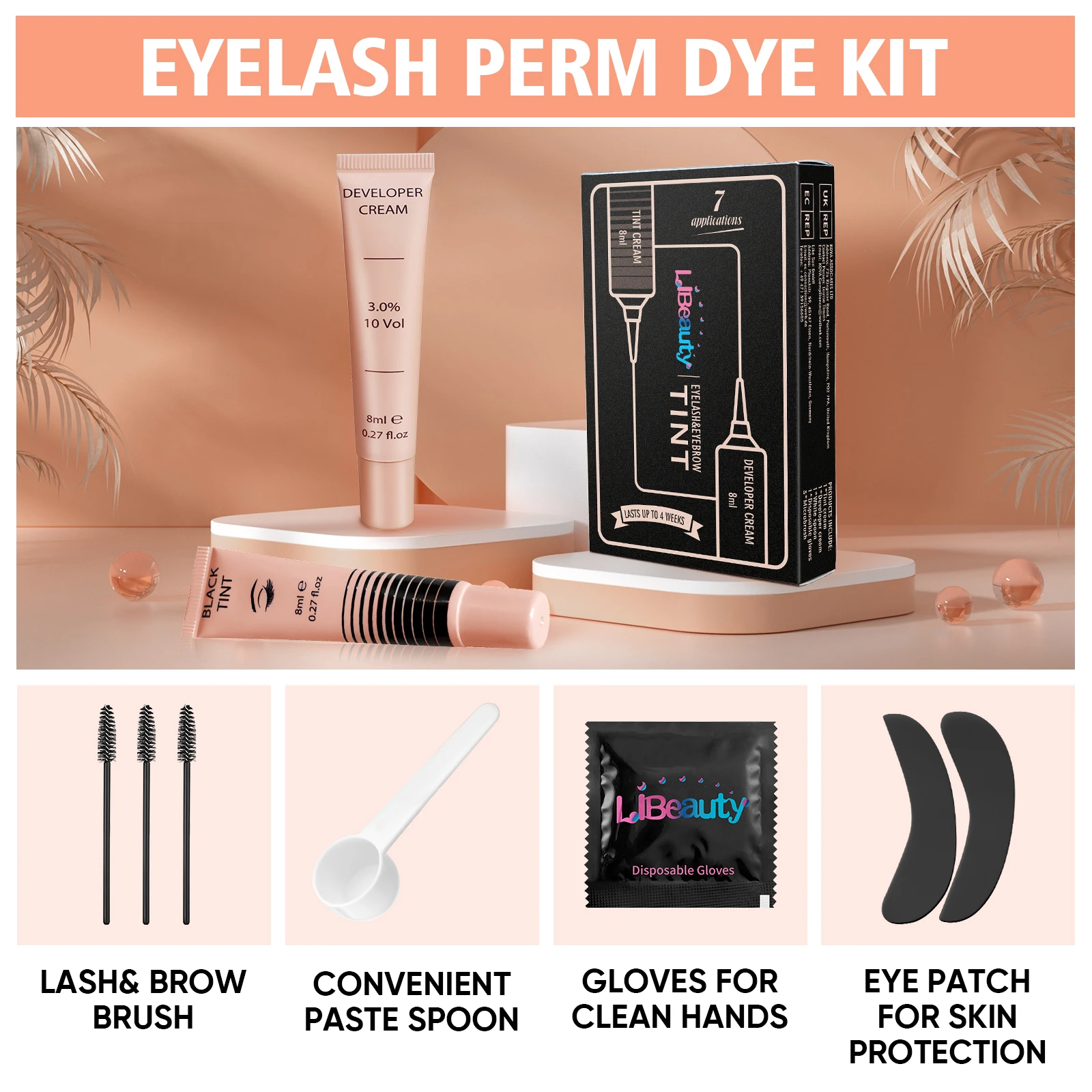 Professional Own Brand Brow Tint Kit Long-Lasting Semi-Permanent Henna ...