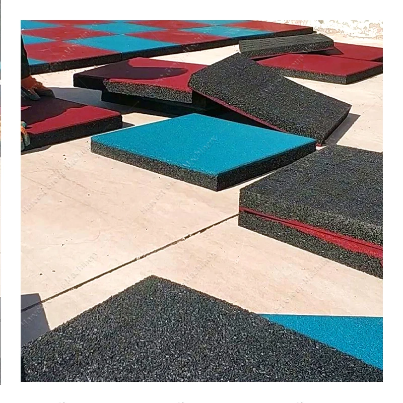 High Quality Rubber Tile Making Machine Interlocking Colorful Rubber ...