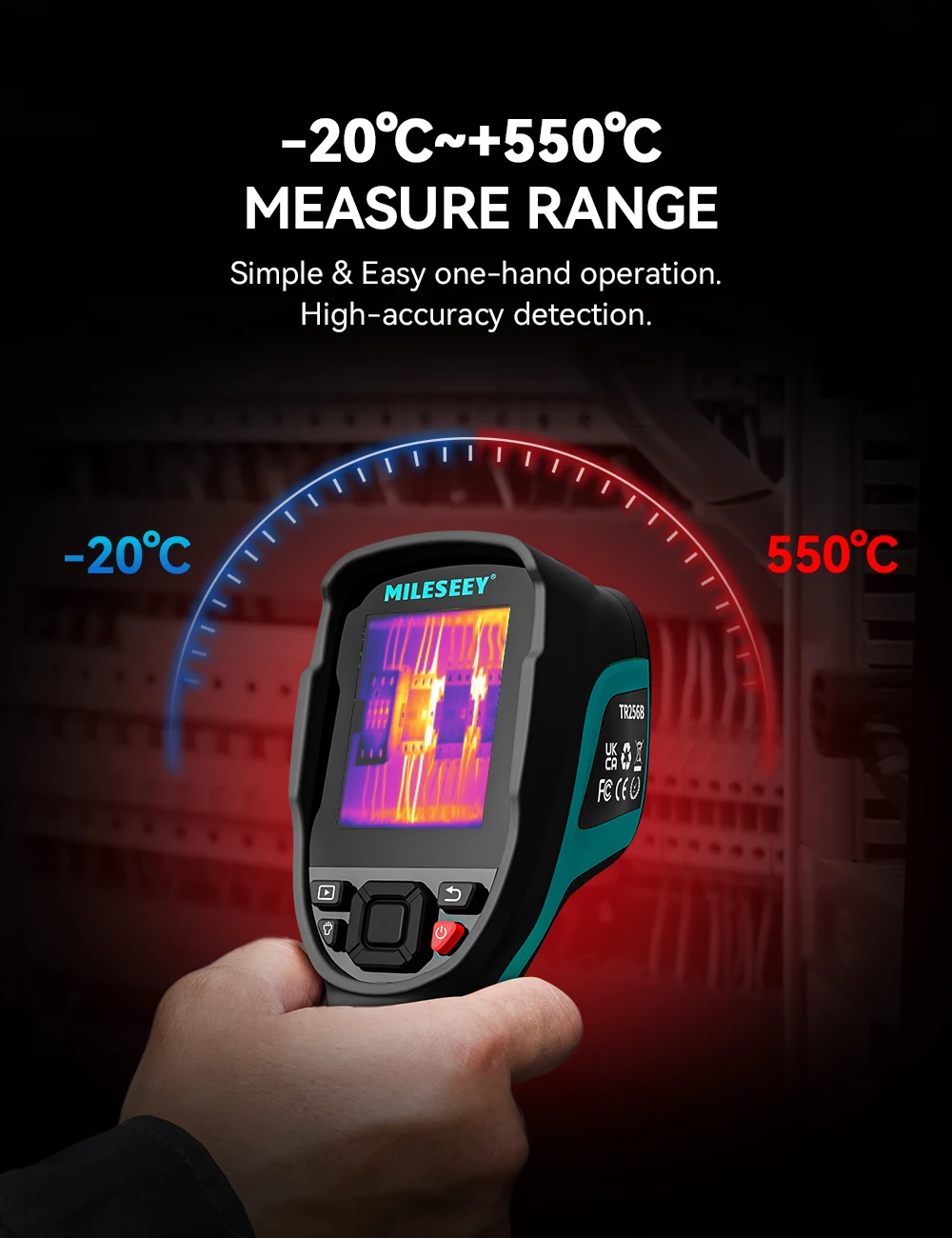 Mestek Handheld Temperature Thermal Imaging Camera -20~400c Color ...