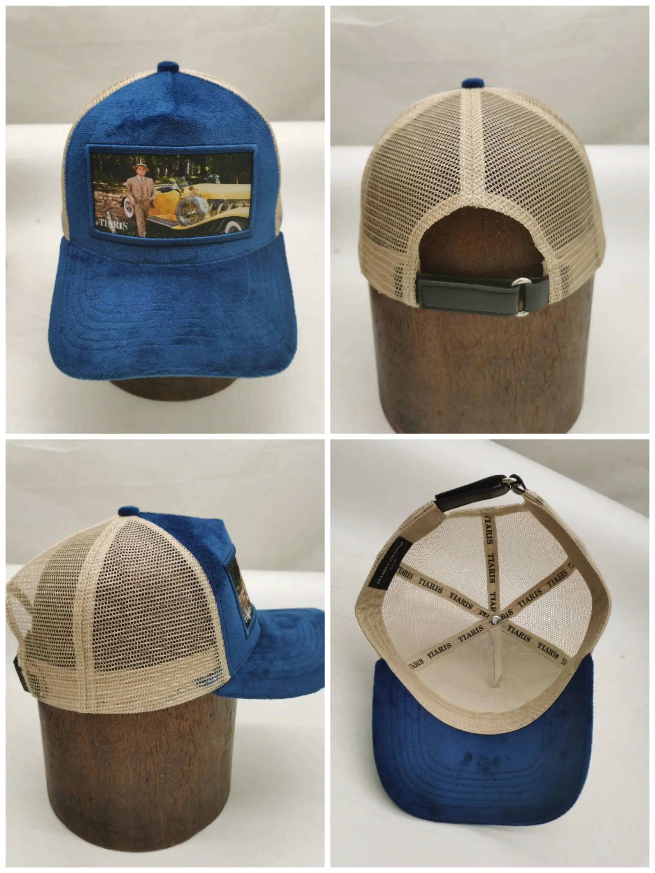 Wholesale Mesh Custom Velvet Trucker Cap - 5 Panels