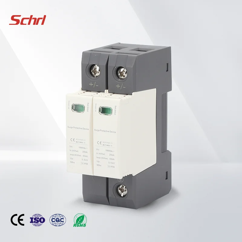 Lighting Arrester Surge Protector 500v 600v 800v 20ka 40ka 2p 2 Pole ...