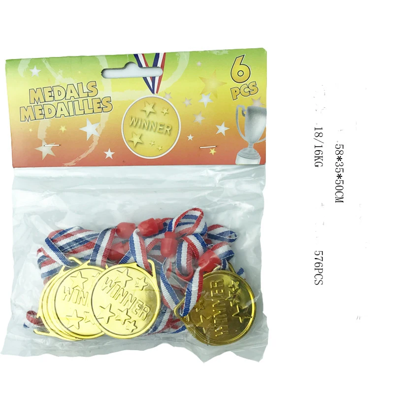 Gold Plated Plastic Cheap Children Medallion Small Size Award Medal ...