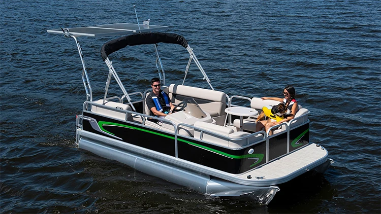 Customized Solar Electric Small Pontoon Boat for Fun & Fishing