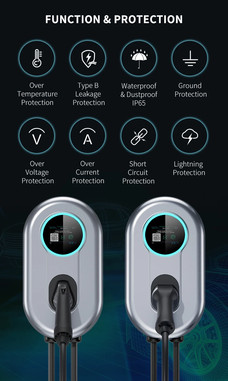 Fenergy Electric Vehicle Smart Charger Charging Pile Universal Electric Car Charging Station Ev ...