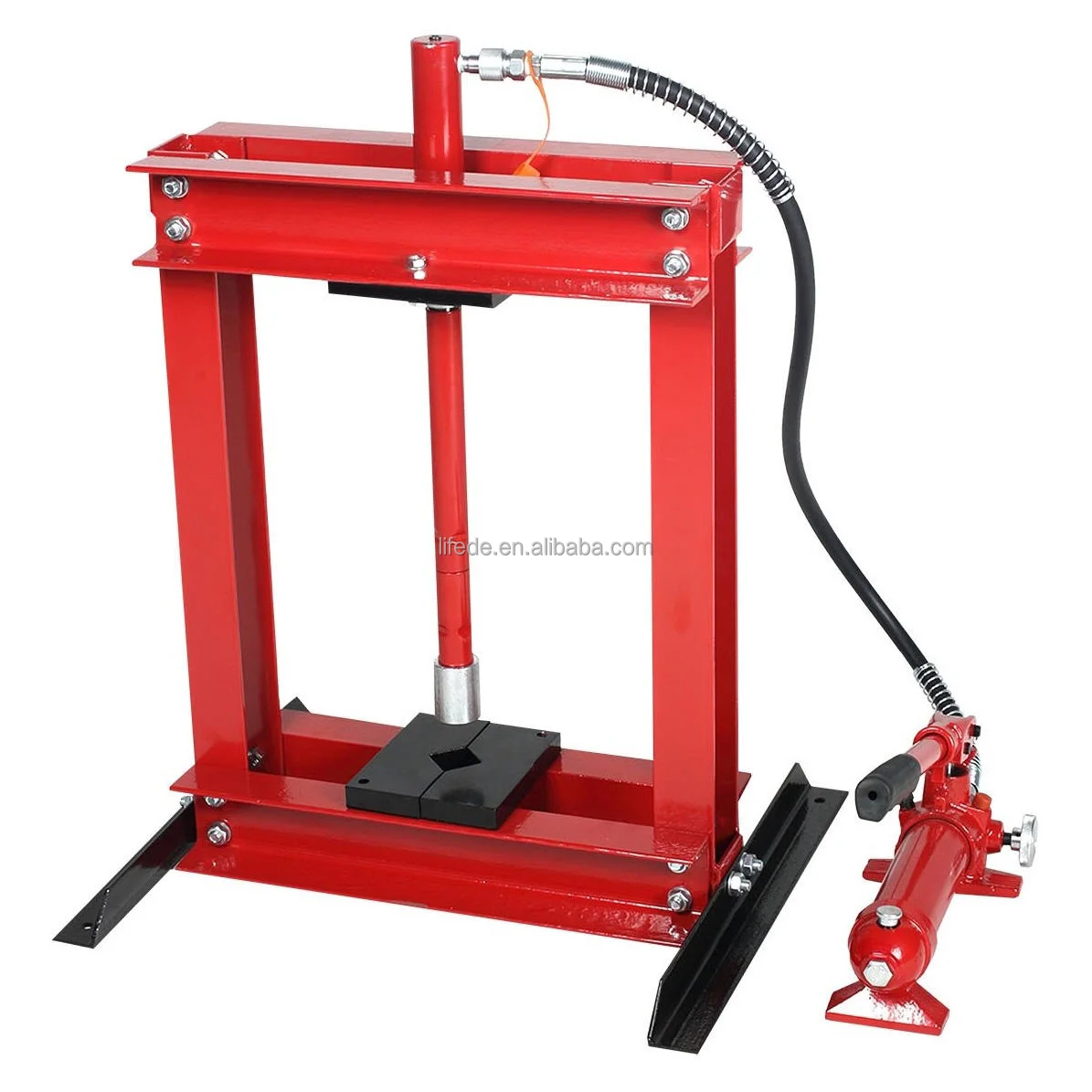 4T Hydraulic Shop Floor Press Hand Pump Manual Pressing Machine with ...
