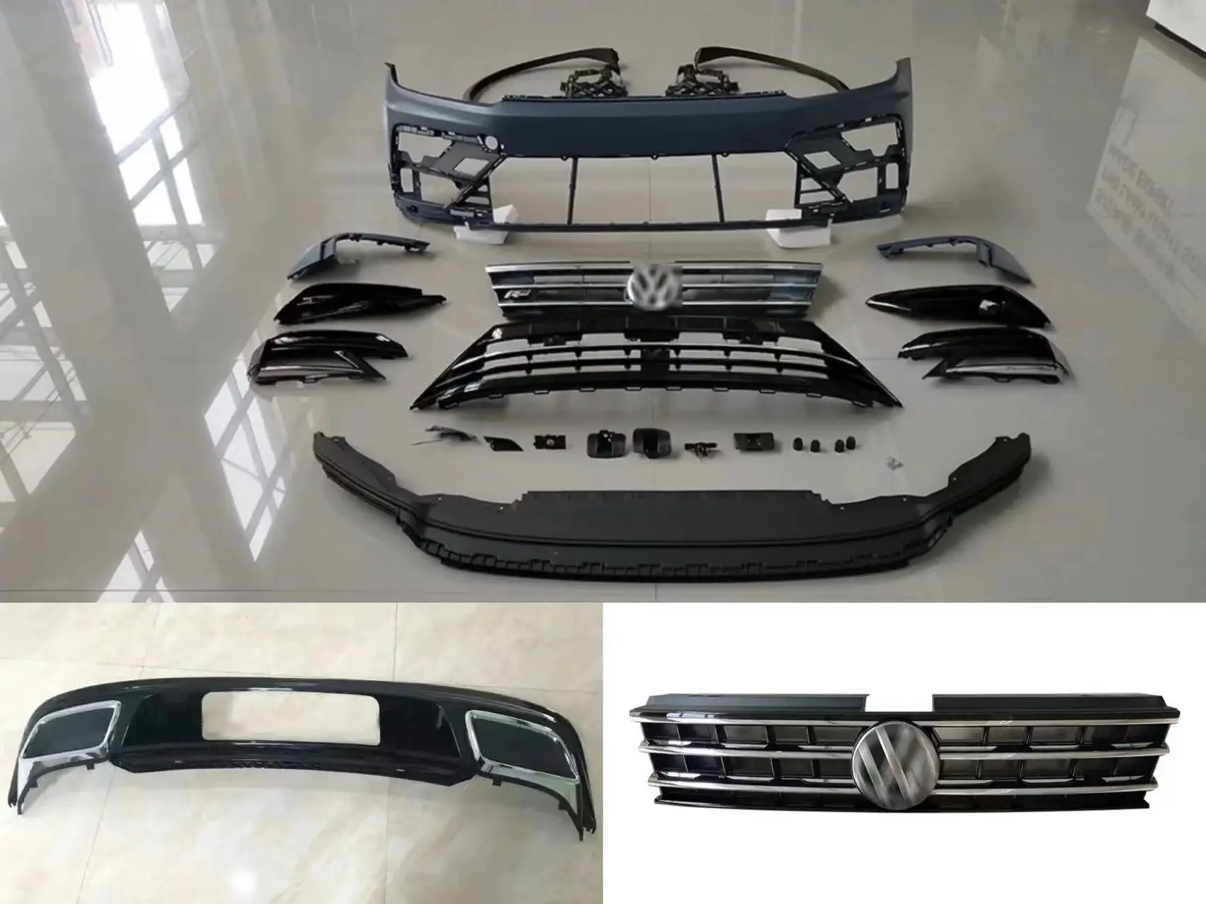 Volkswagen Tiguan R-Line Body Kit - Front and Rear Bumpers