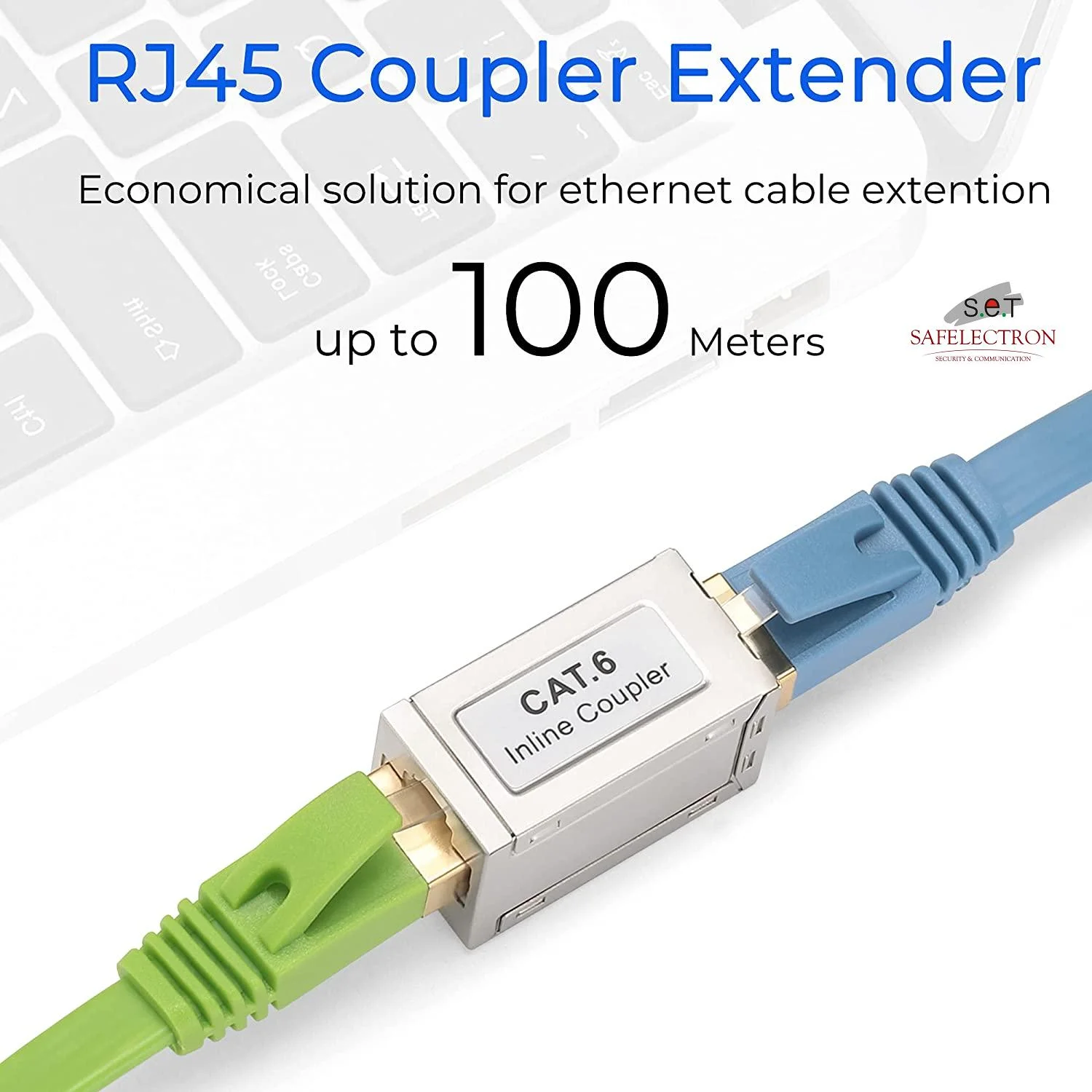 Shielded Cat6a Rj45 In-line Coupler Female Keystone Jack High ...