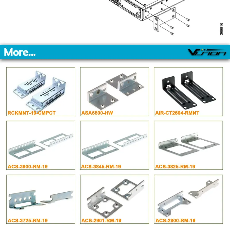 ACS1100TG-RM19 Rack Mount Kit for C1100TG - 19" Mounting Solution, Hot ...