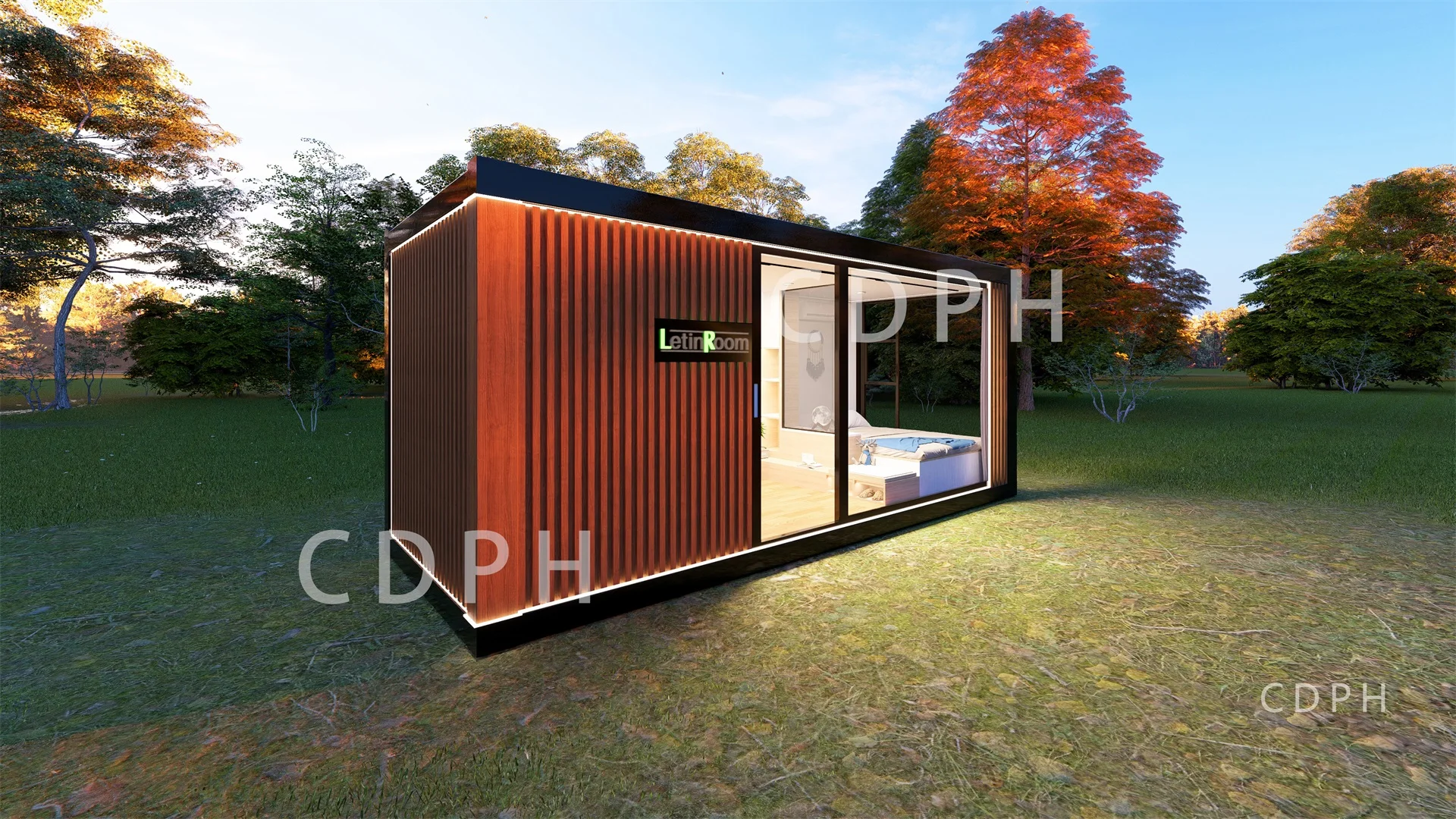 20ft Tiny Container Homes Ready to Ship Structure House Garden Bedroom ...