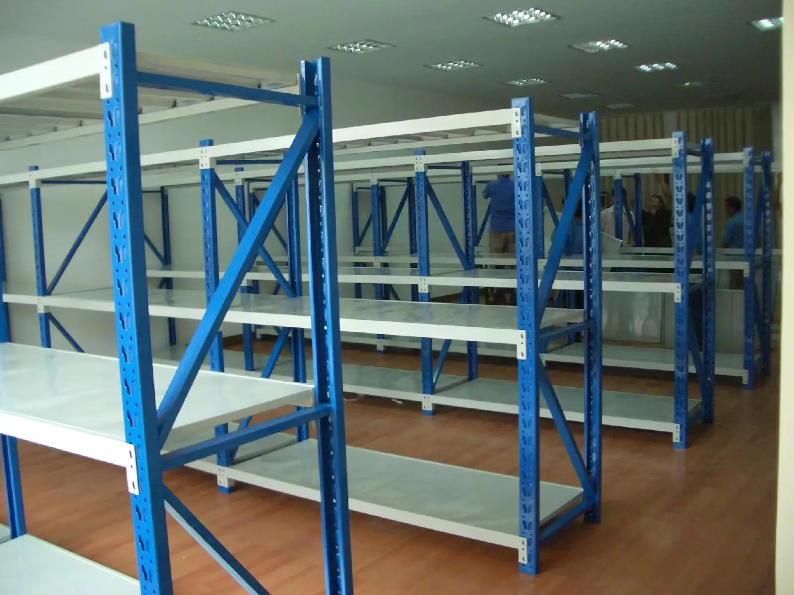 Galvanized Metal Stacking Shelves - Durable & Adjustable