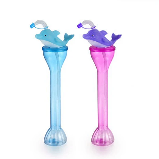 Alibaba.com: Dolphin Carton Character Top Lid Slush Cups, Long Neck ...