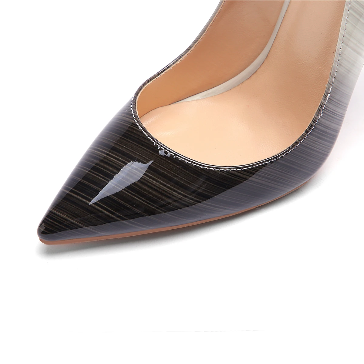 2021 New Ultra-high Heel Pointed Single Women Shoes Leather Banquet ...