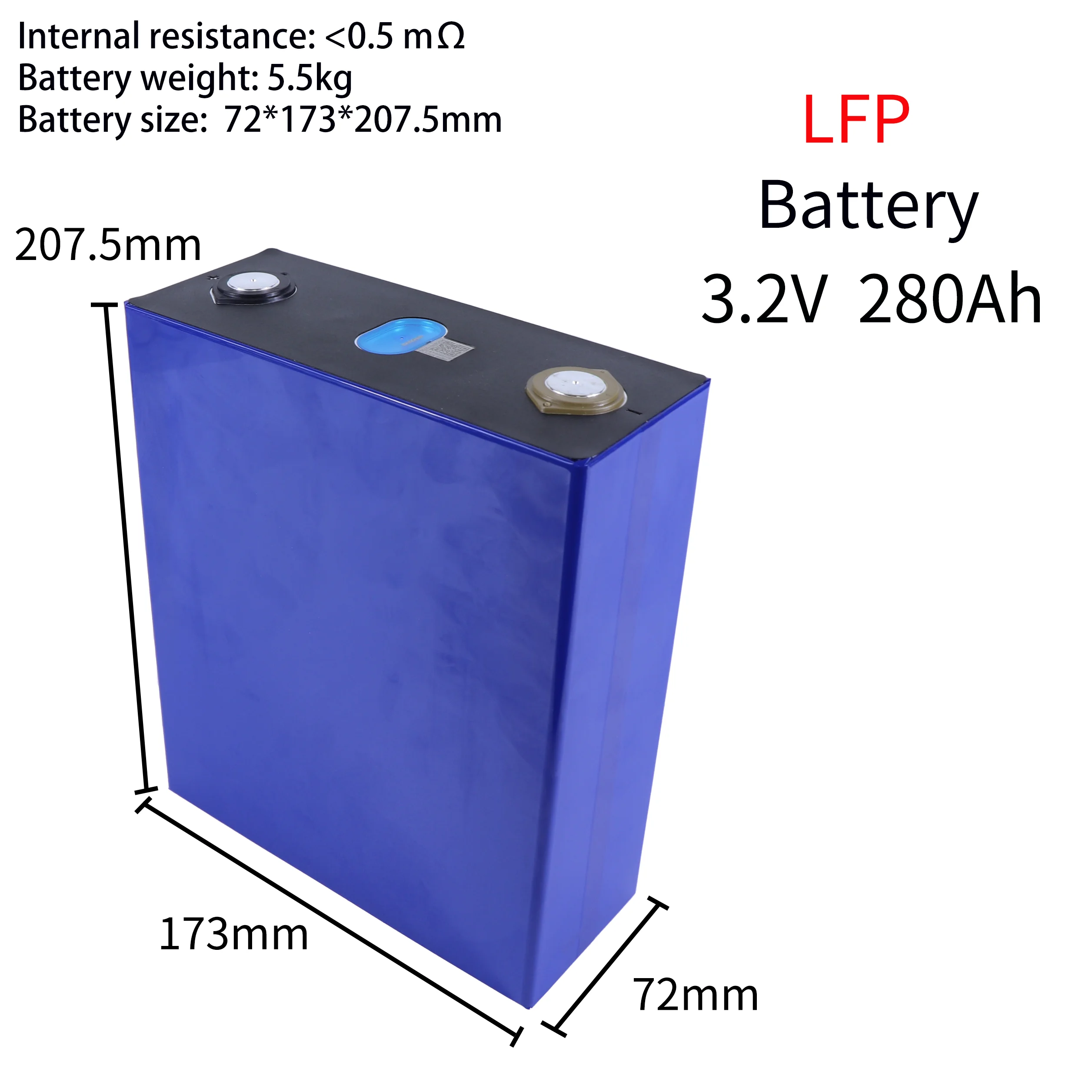 280ah Lifepo4 3.2v 50ah 100ah 230ah 280ah 300ah Batteries Solar Lifepo4 ...
