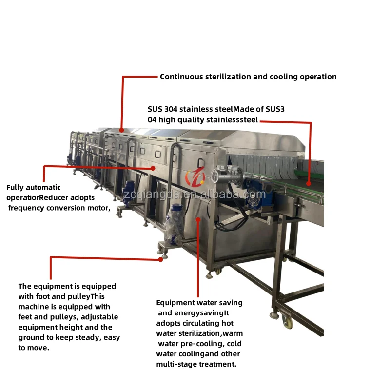 Qiangda Cans Tunnel Pasteurizer - Efficient & Durable